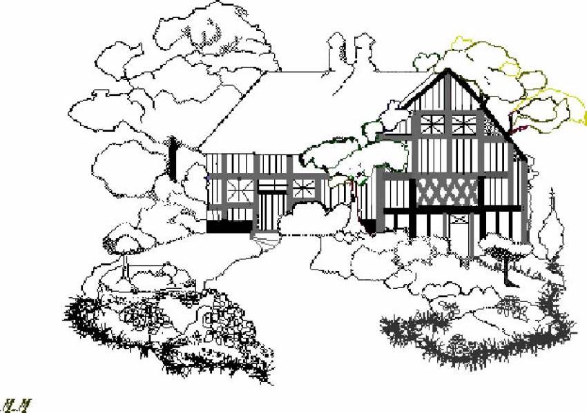 Case 6, Disegni per bambini da colorare